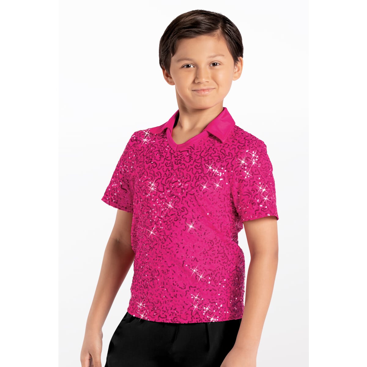 Hire Male Sequin Dance Shirt Pink from Costume Source | Male dance ...