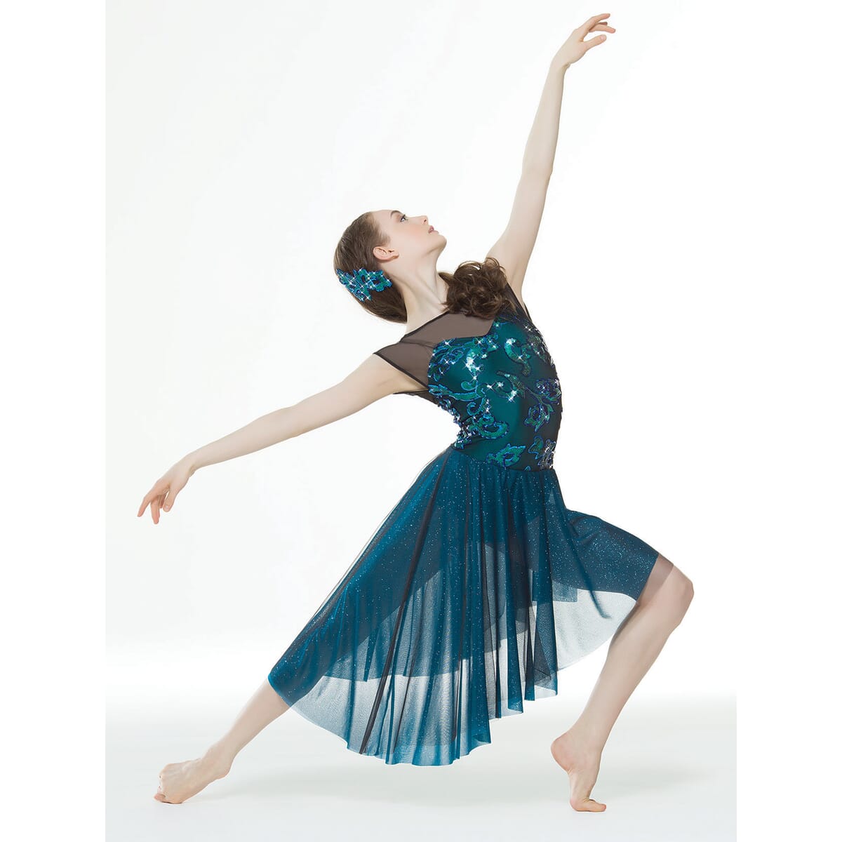 Hire Turquoise Sparkle from Costume Source | Lyrical dance costume for hire