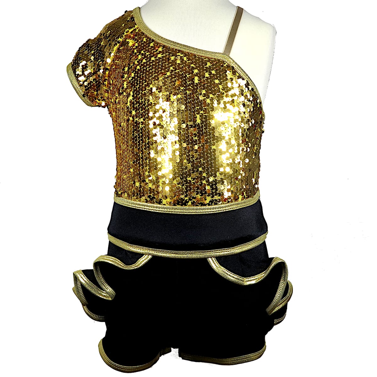 Hire Black and Gold Unitard from Costume Source | Modern and Tap dance ...